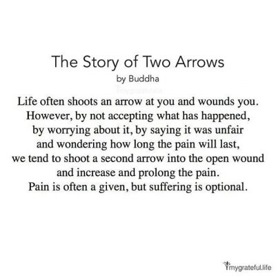 Buddahs second arrow